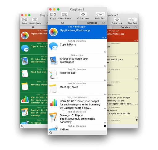 CopyLess 2 – Clipboard manager for Mac